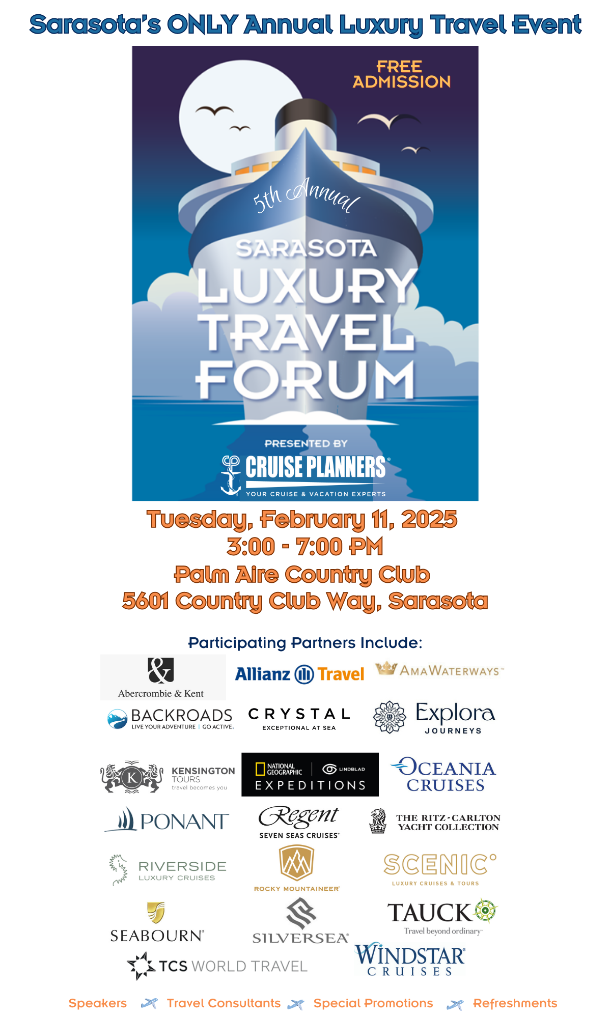2025 Sarasota Luxury Travel Forum - Marc J Bokoff, CCC, ACC