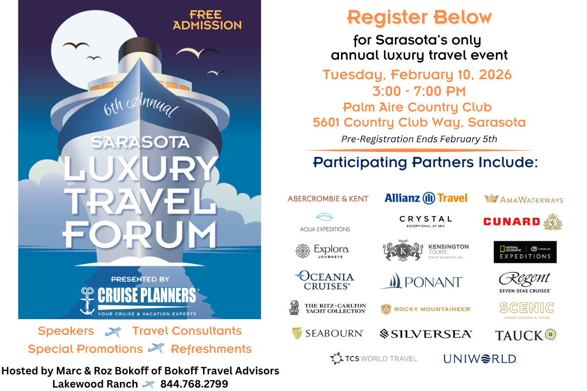 2026 Sarasota Luxury Travel Forum - Marc J Bokoff, CCC, ACC